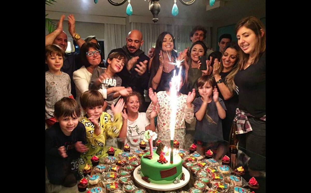 Foto: Aline Riscado festeja aniversário de 6 anos do filho com ex ...