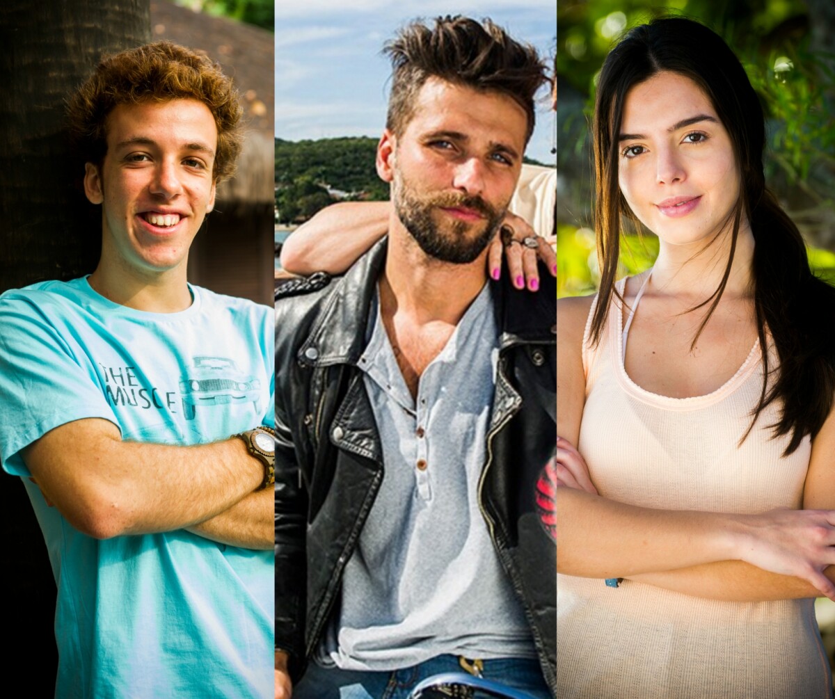 Foto: Peppino (João Côrtes), Mario (Bruno Gagliasso) e Milena (Giovanna ...