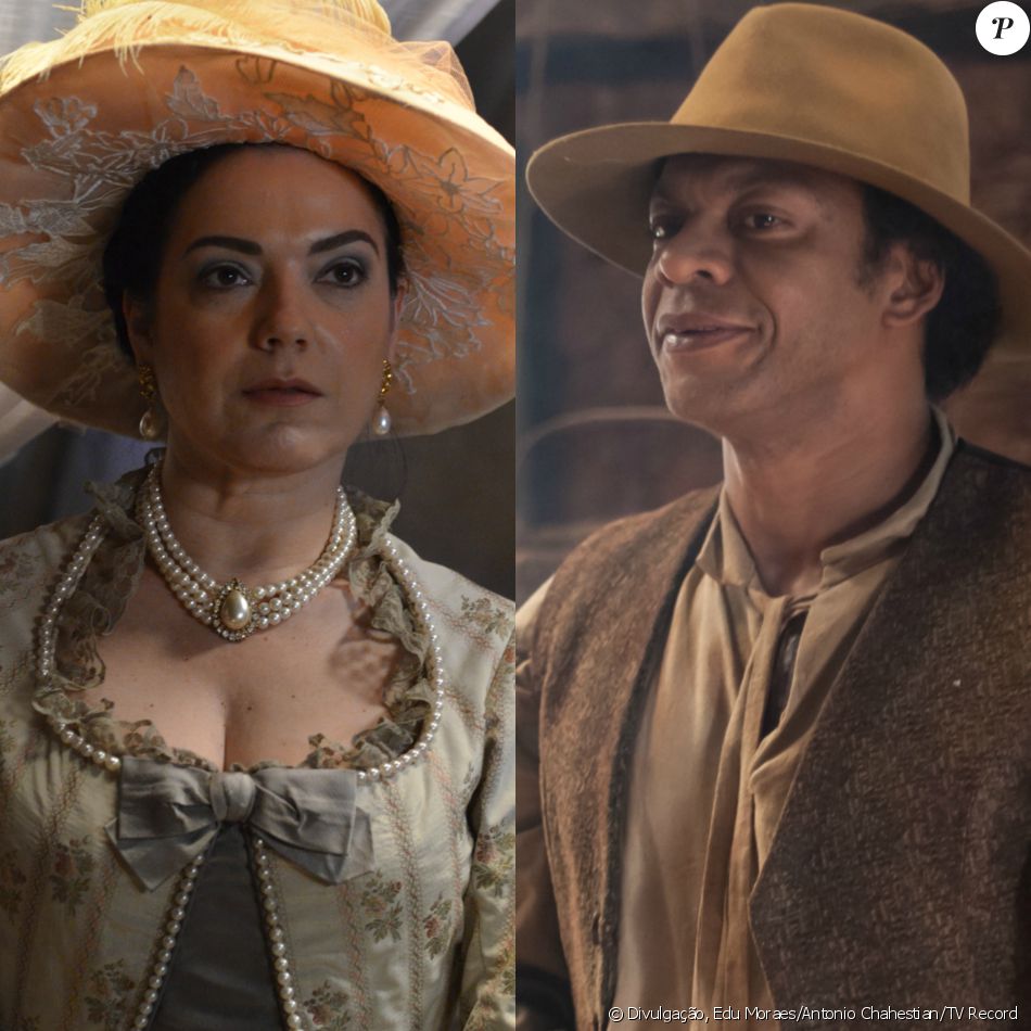 Beatrice (Bete Coelho) beija Tito Pardo (Nill Marcondes) achando que ...