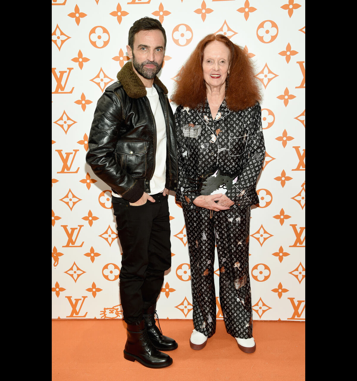 Foto: Grace Coddington para Louis Vuitton: look estilo pijama com o a ...