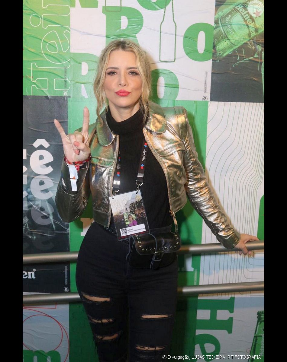 Look de Christine Fernandes: atriz apostou em jaqueta cropped em tom ...