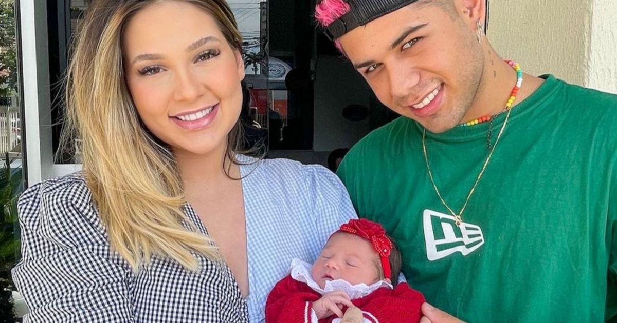 Zé Felipe reuniu a mulher, Virgínia Fonseca, e a filha, Maria Alice, em ...