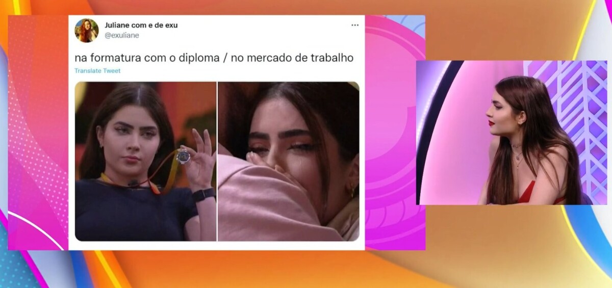 Foto: 'BBB 22': Jade Picon assistiu seus memes e teve resumo do quadro ...