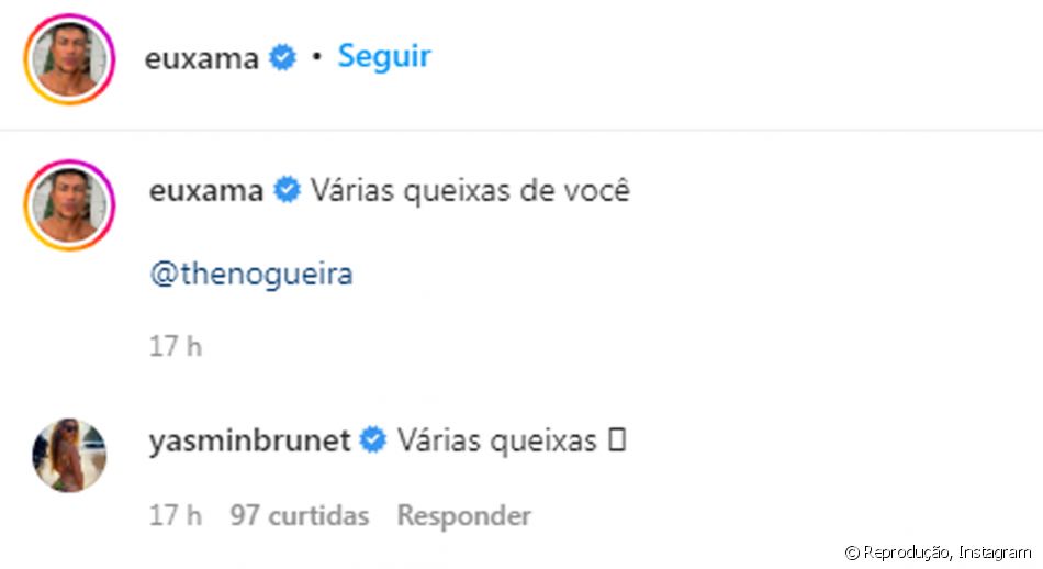 Yasmin Brunet é namorada de Xamã? Interação do casal chama atenção na ...