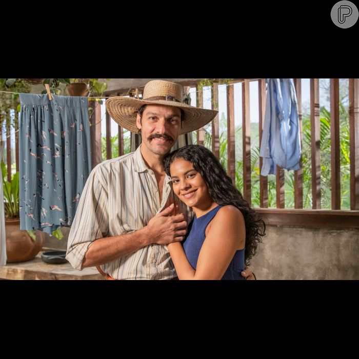 No fim da novela 'Pantanal', Muda (Bella Campos) e Tibério (Guito ...