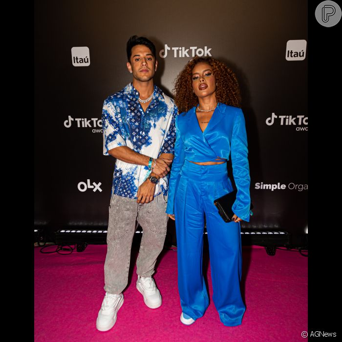 Azul predominou no look de Sthe Matos: a influenciadora usou ...