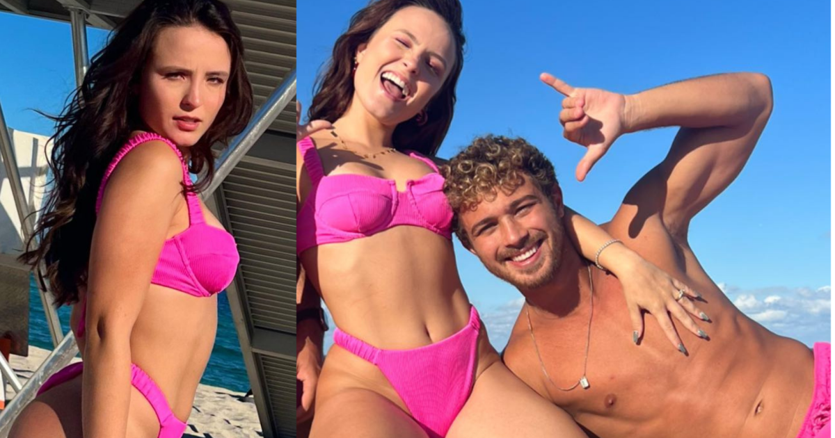 Larissa Manoela exibe bumbum empinado e combina look com André Luiz Frambach no primeiro 'praiou ...