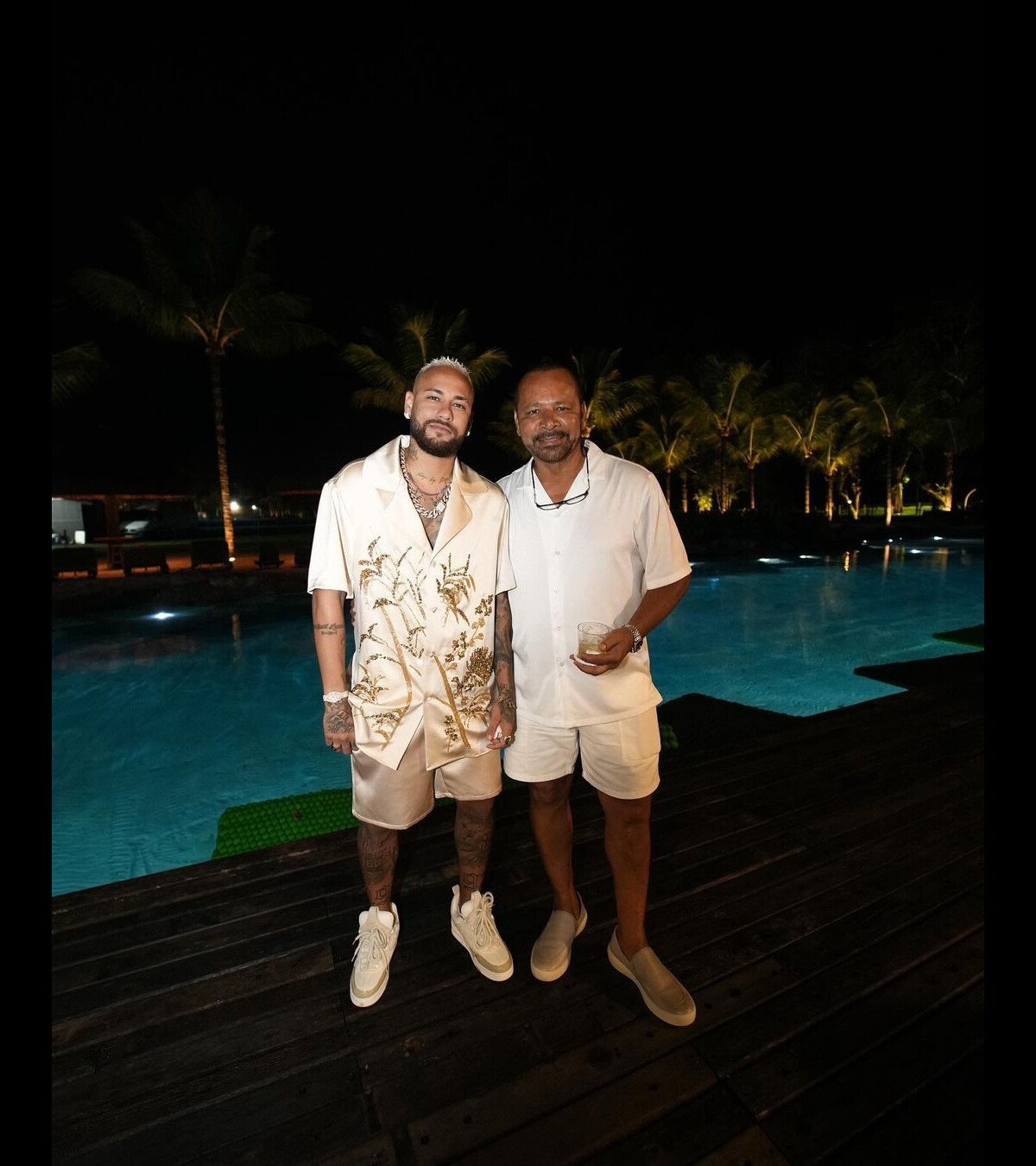 Foto Neymar Compartilhou Foto Ao Lado Do Pai Após A Chegada De 2024 Purepeople