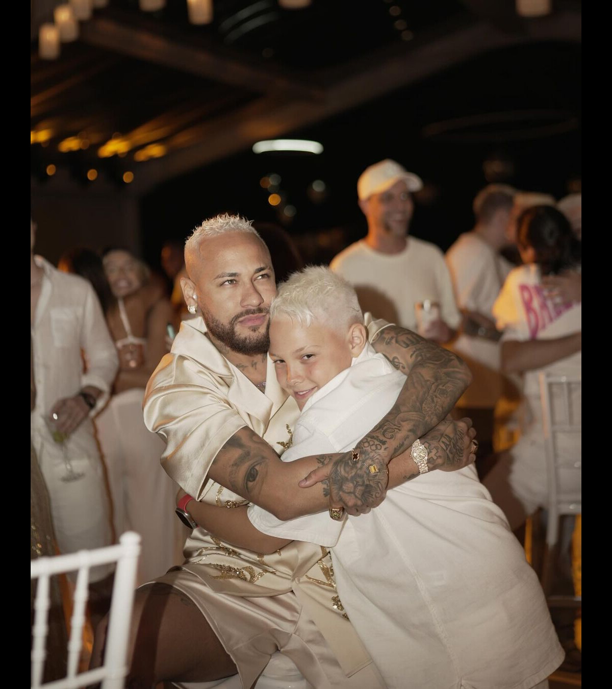 Foto: Neymar recebeu 2024 com o filho, Davi Lucca, em sua mansão em ...