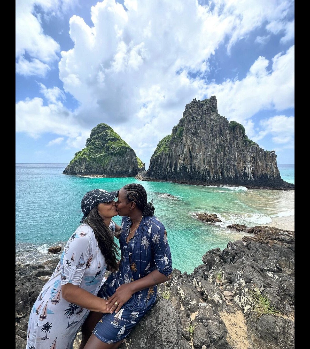 Foto: Formiga, na foto com a mulher, Érica Jesus, agrada à Record para ...