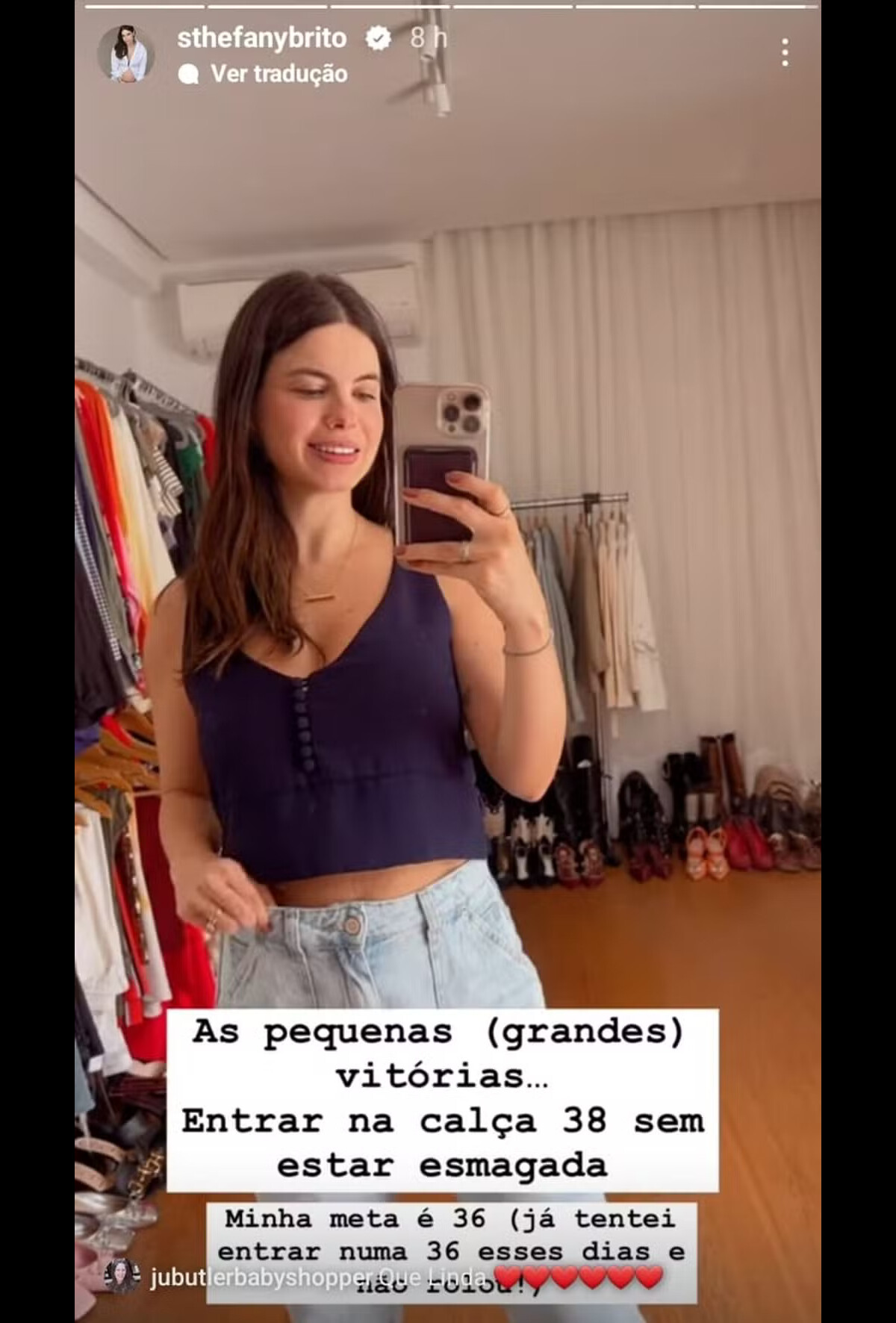 Foto: Sthefany Brito revelou ter deixado o manequim 40 [que a ...