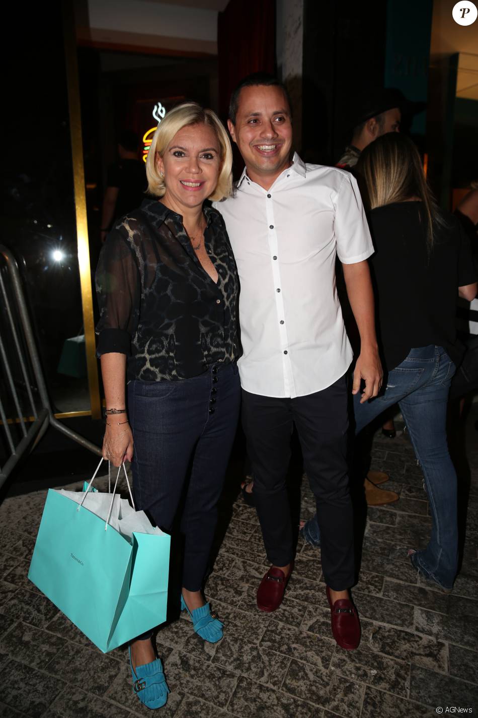 Astrid Fontenelle foi acompanhada do marido, Fausto Franco, ao ...