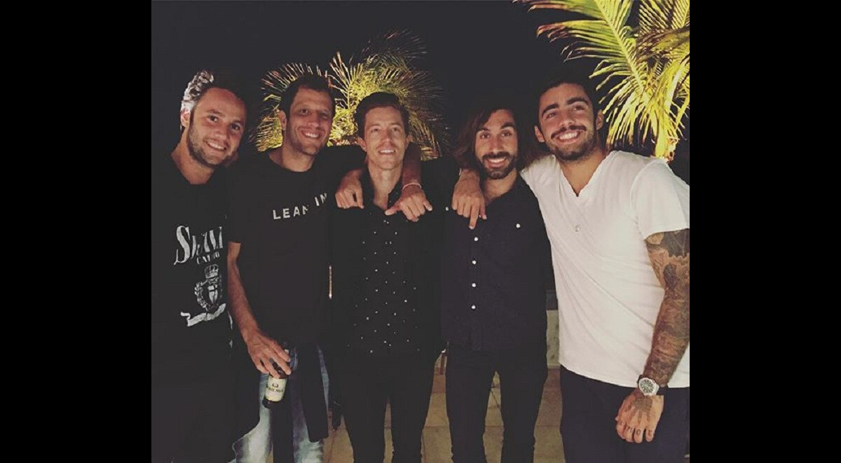 Foto: No mesmo evento, ele se encontrou com o skatista e snowboarder ...