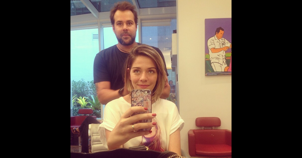 Grávida de três meses, Luma Costa muda o visual e corta os longos ...
