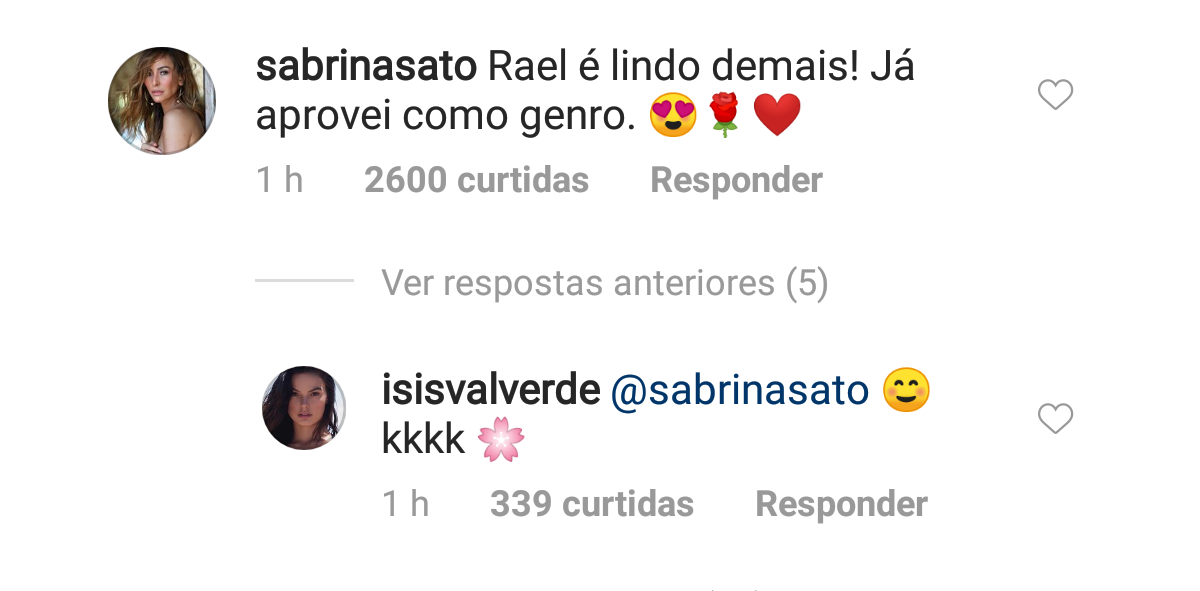 Foto: Sabrina aprova Rael como genro - Purepeople