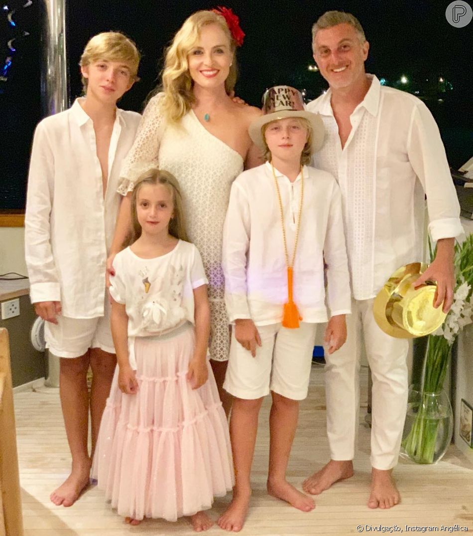 Benício, filho do meio de Angelica e Luciano Huck, está internado no ...