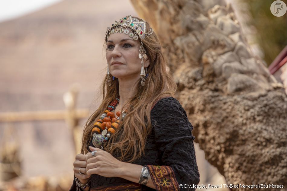 Novela 'Gênesis': Sarai/Sara (Adriana Garambone) ouve promessa de Jesus ...