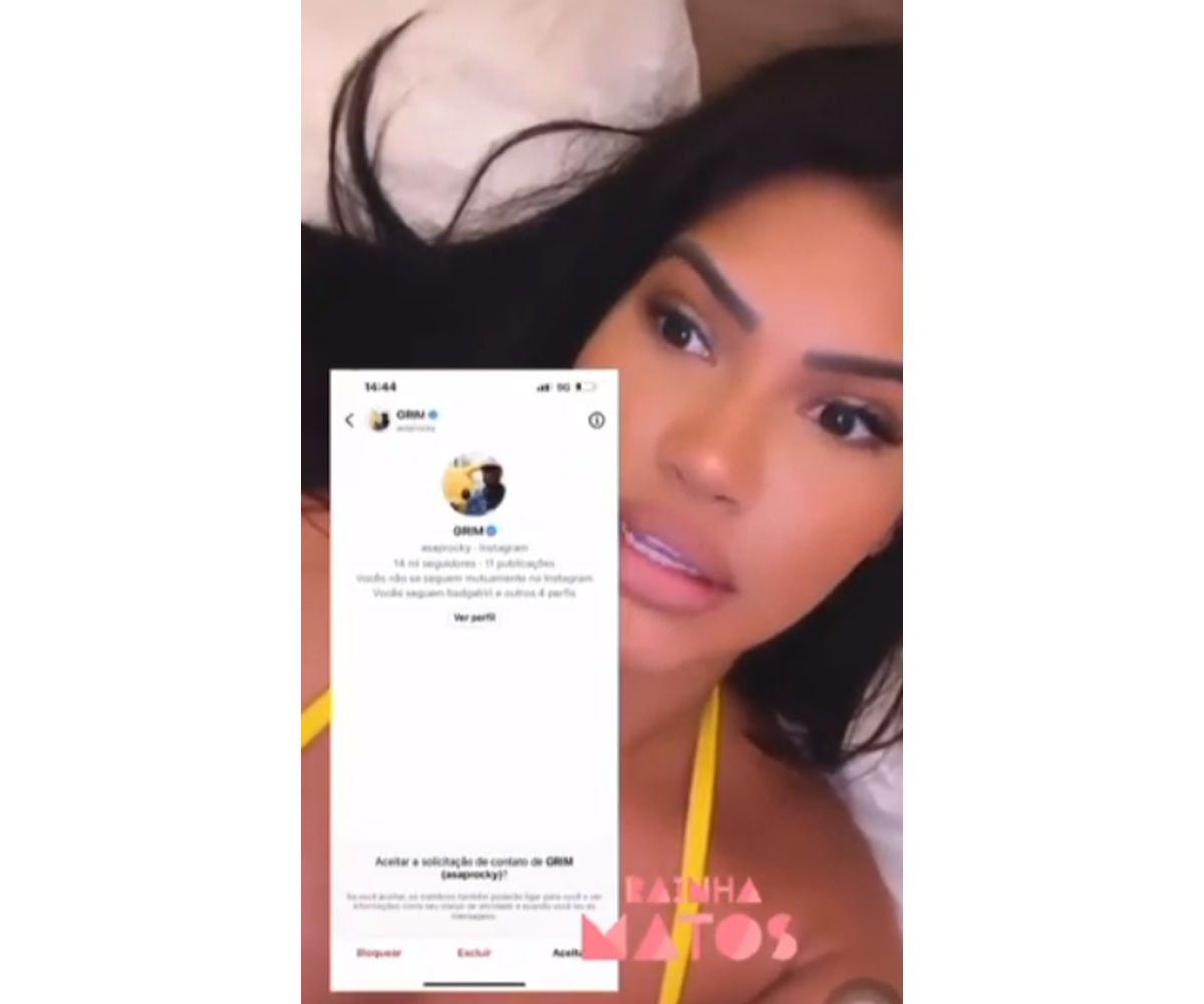 Foto: Ayarla Souza publicou prints em que mostra a notificação de ...
