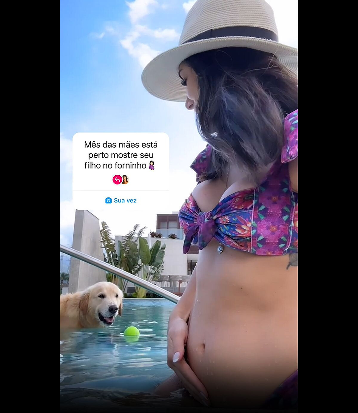 Foto: Barriga de gravidez de Bruna Biancardi sempre encanta a web nas raras vezes que ela exibe ...