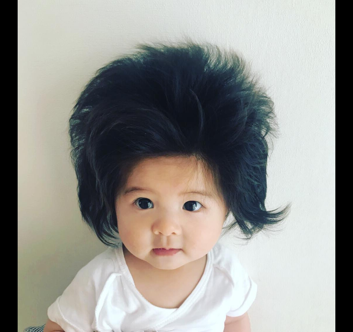 Foto: A bebê Chanco nasceu com muito cabelo e isso deixou seus pais para lá de surpresos ...