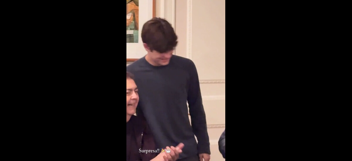 Foto: Faustão surgiu em vídeo ganhando abraço do filho Rodrigo na festa ...