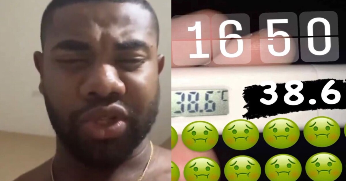 Deu 'bolo' na affair! Davi Brito publica foto de termômetro tirada do Google para dizer que está ...
