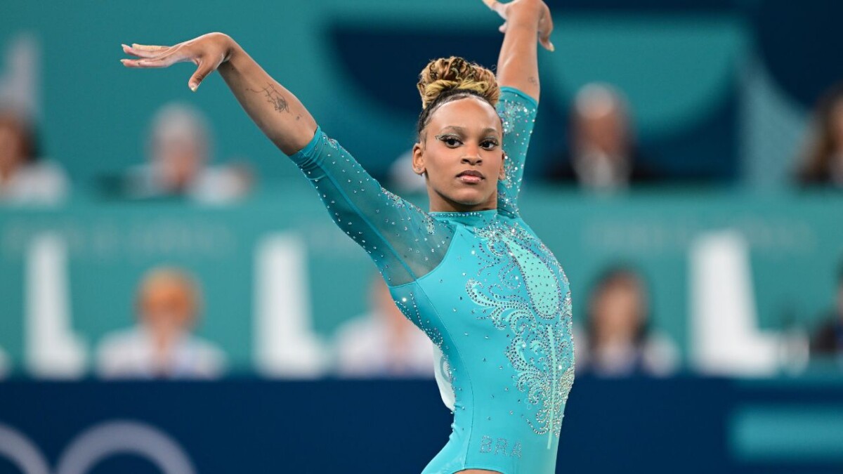 Foto: Rebeca Andrade fez um solo impecável na final da Ginástica ...