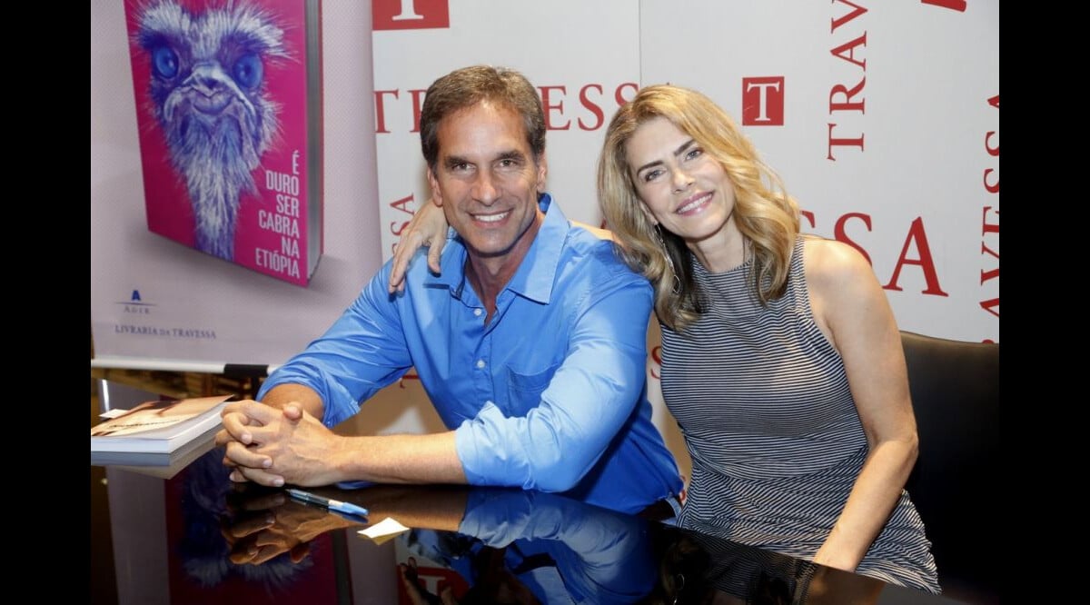 Foto: Victor Fasano também foi dar um abraço na amiga, Maitê Proença ...