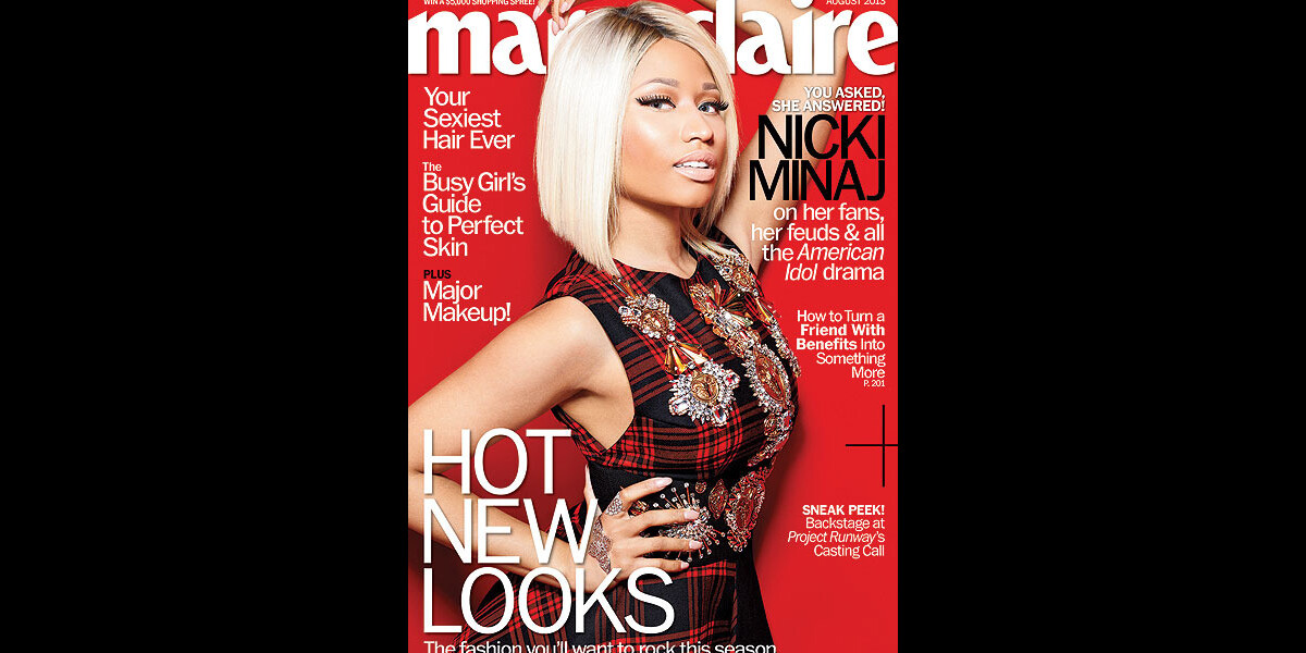 Foto: Nicki Minaj posa para a capa da revista 'Marie Claire' norte ...