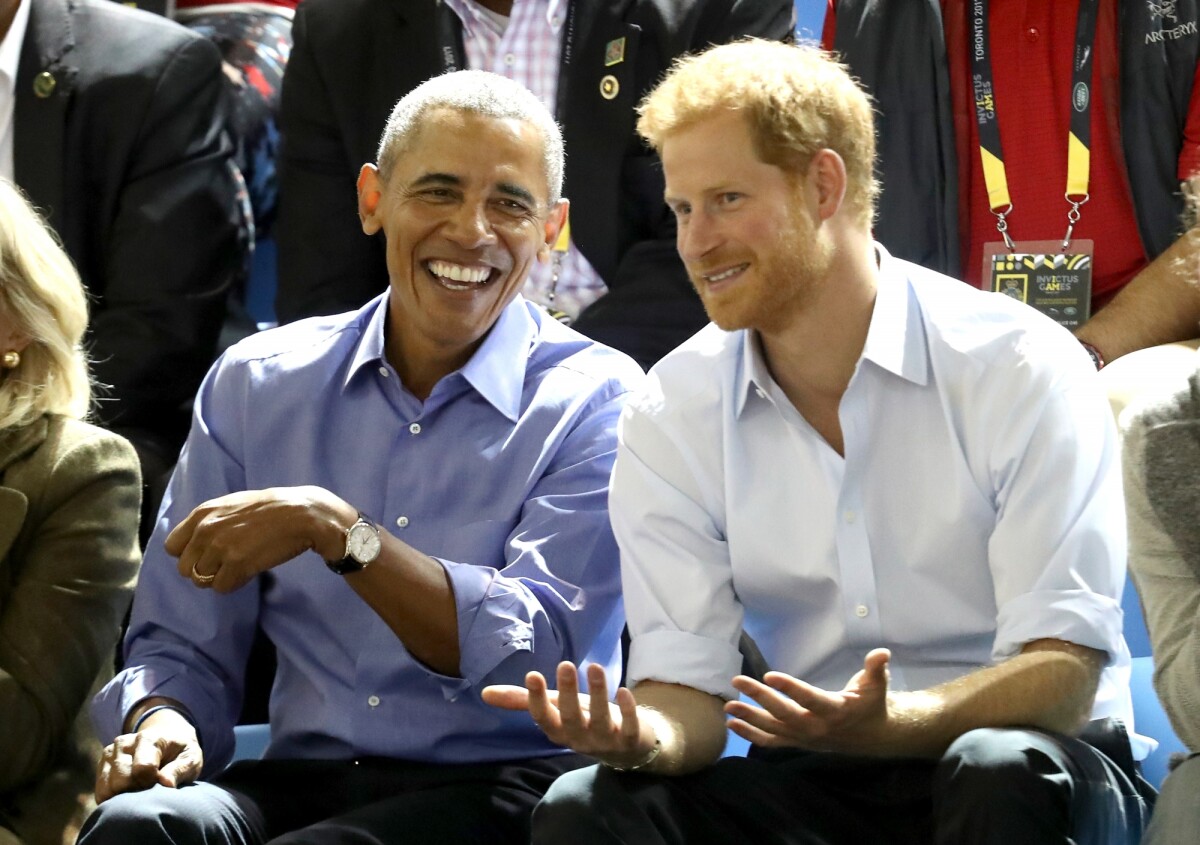 Foto: Barack Obama e Príncipe Harry viram juntos uma partida de ...