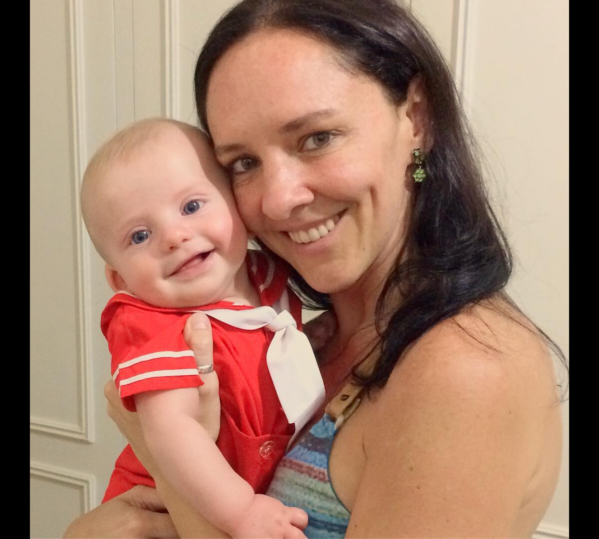 Foto: Marcela Nunes posou com Enrico, filho de Karina Bacchi, namorado ...