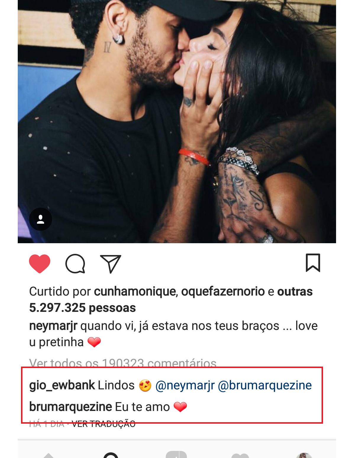 Foto Bruna Marquezine Comenta Em Declaração De Neymar Eu Te Amo Purepeople