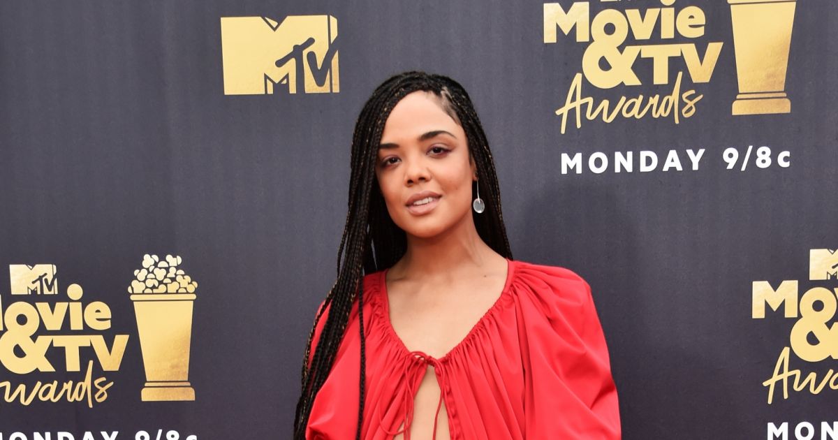 A atriz Tessa Thompson no 2018 MTV Movie and TV Awards, realizado no ...