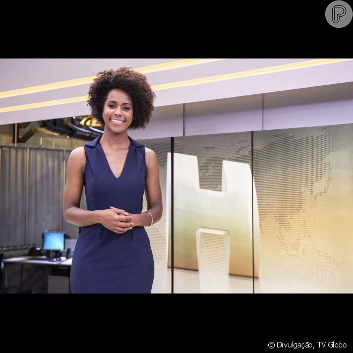 Maria Julia Coutinho festejou sua estreia no 'Jornal Hoje', nesta ...