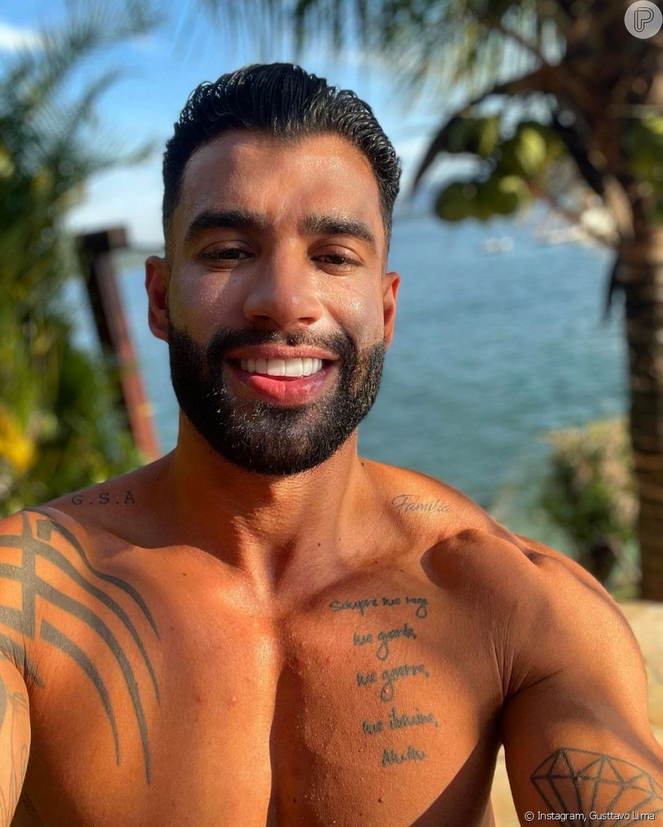 Gusttavo Lima recebeu elogios pelo shape definido em foto de sunga ...