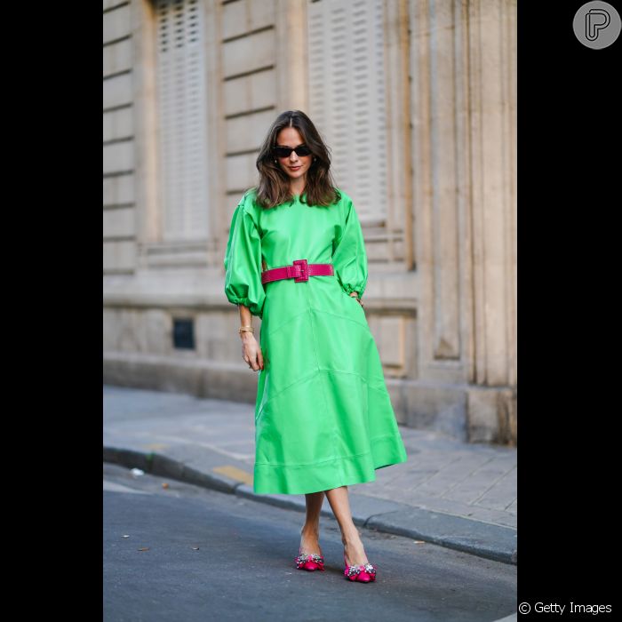 A combinação de verde com rosa é perfeita porque elas são cores ...