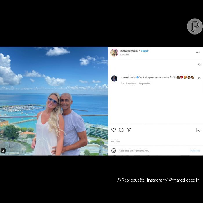 Marcelle Ceolin ganhou uma declaração de Romário ao postar a foto ...