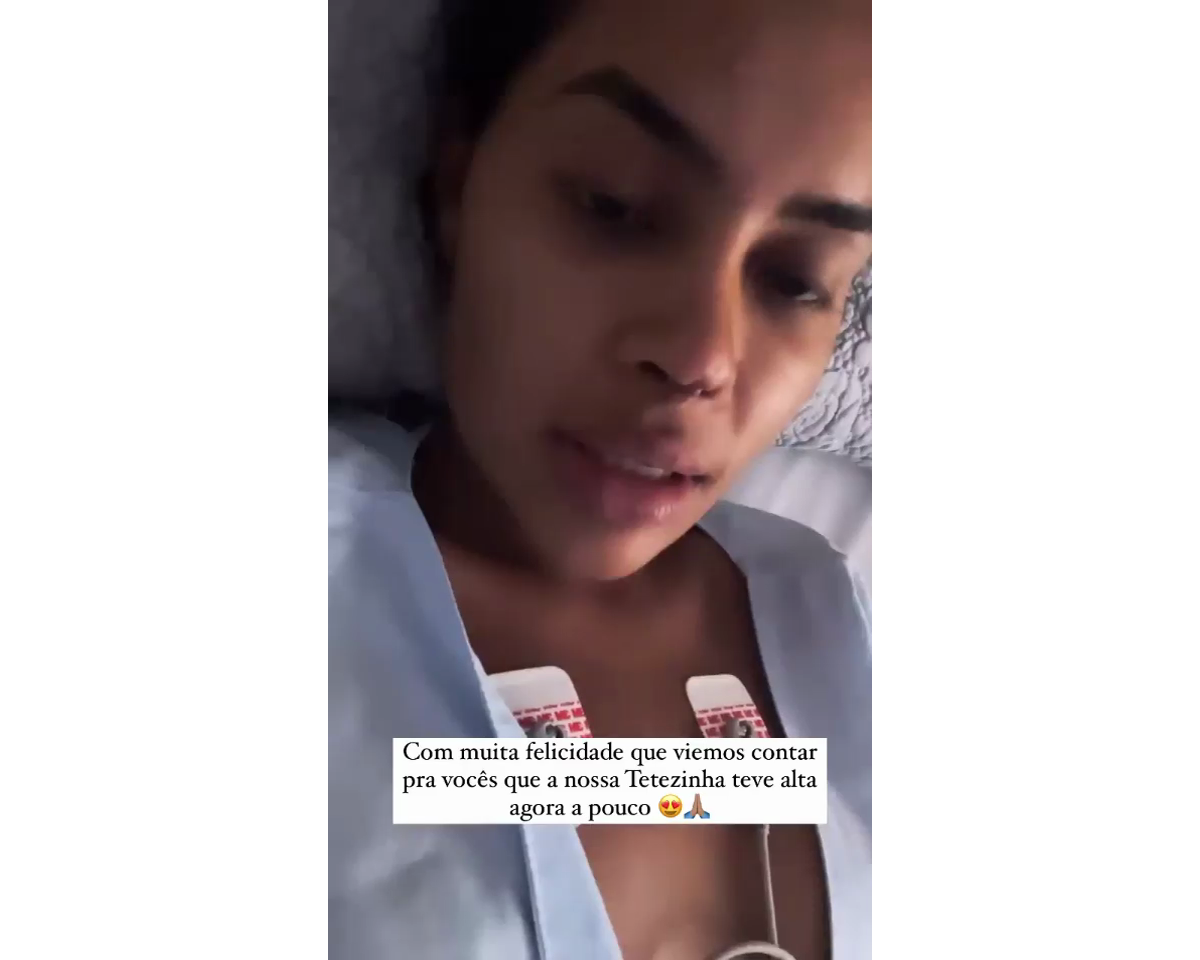 Foto: Sthe Matos sofreu um pequeno sangramento no cérebro e estava na ...