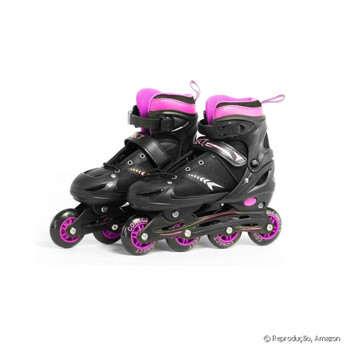 Patins Inline: esse modelo é Semi Profissional, da Conect, e está à ...