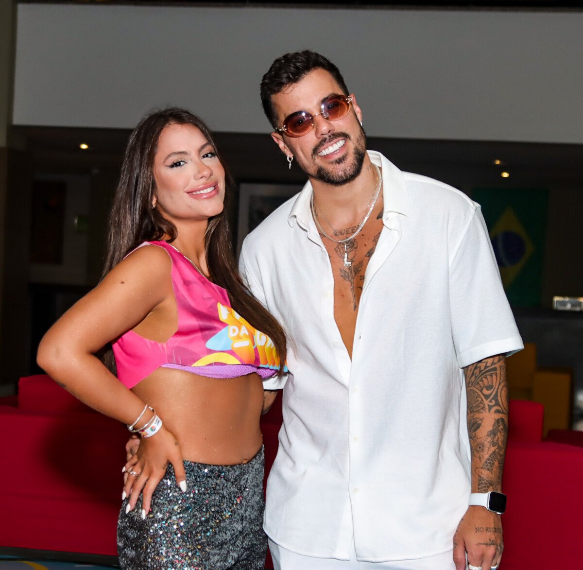 Foto: Lipe Ribeiro foi com Andressa Castorino, que espera o primeiro bebê com ele - Purepeople