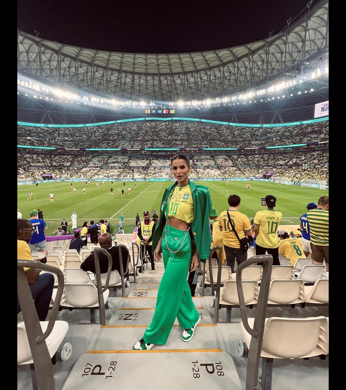 Foto: Jéssica Turini também foi vista entrando no treino da seleção ...