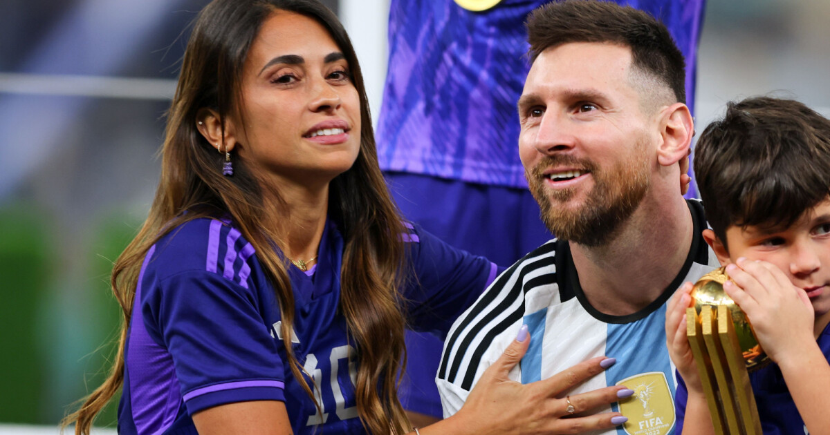 A comemoração de Messi com a mulher após a final da Copa do Mundo vai ...