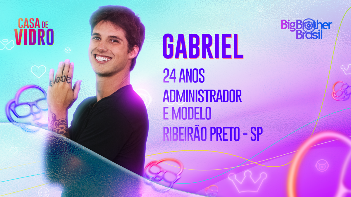 Foto: Gabriel é modelo e tem 24 anos de idade - Purepeople