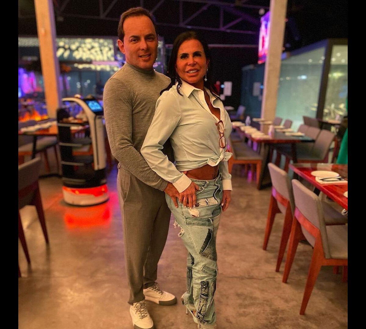 Foto: Gretchen é casada com o artista musical Esdras de Souza - Purepeople