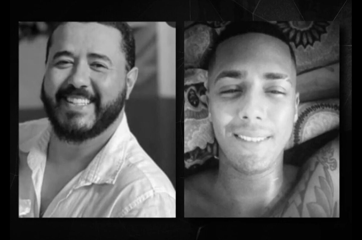 Foto: Segundo a polícia, Bruno de Souza, foragido, e Jeander Vinícius ...