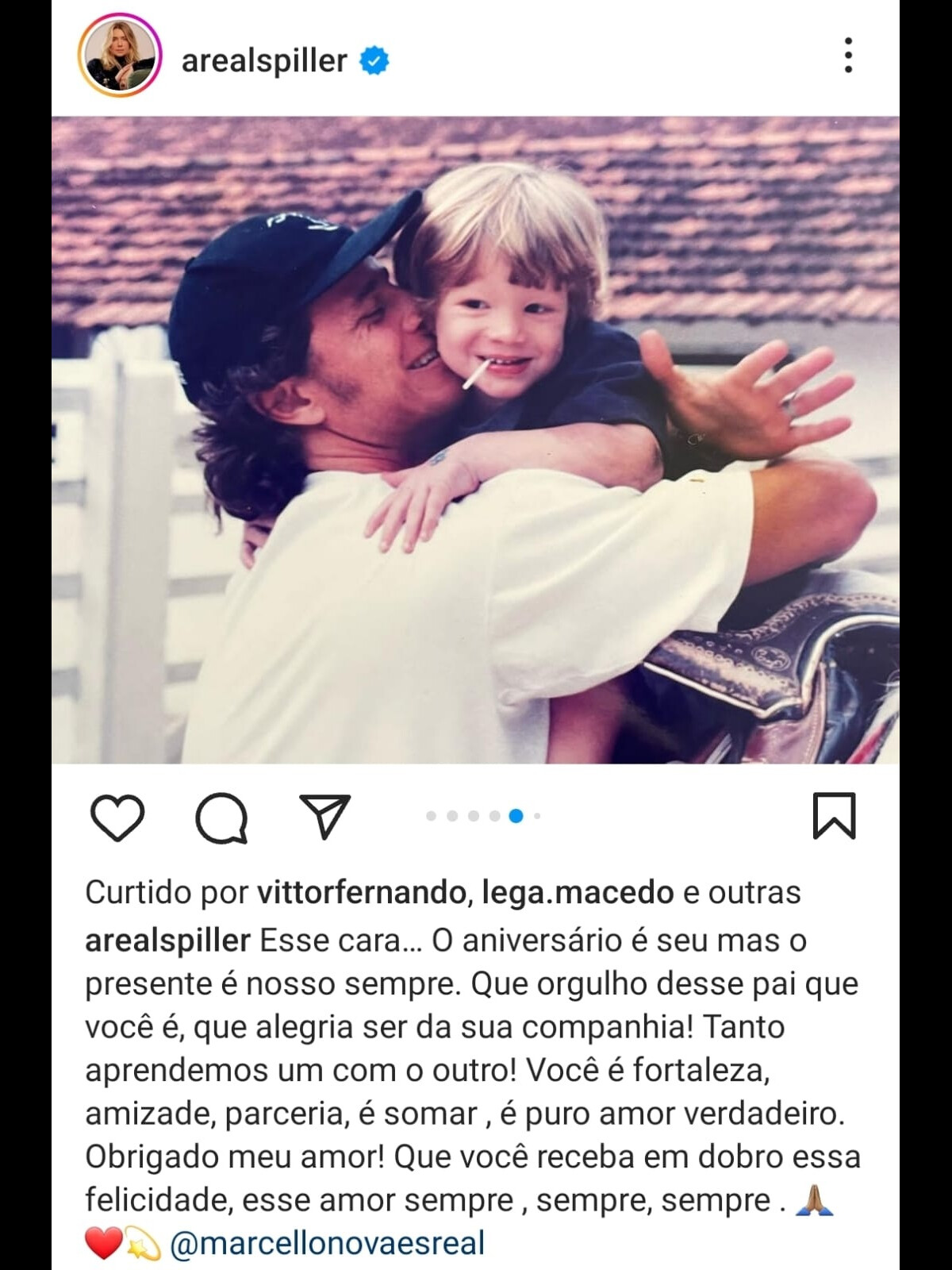 Foto: Letícia Spiller prestou uma linda homenagem para Marcello Novaes no dia do seu aniversário ...