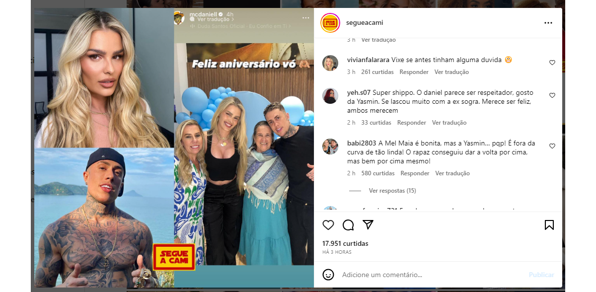 Foto: MC Daniel e Yasmin Brunet estão juntos? Web reage para o novo possível casal do mundo dos ...