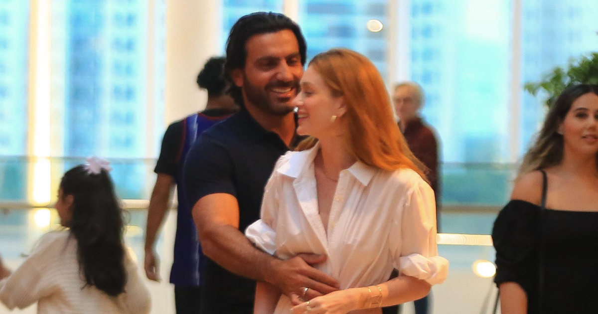 Marina Ruy Barbosa surge de chamego com Abdul Fares em raro flagra com ...
