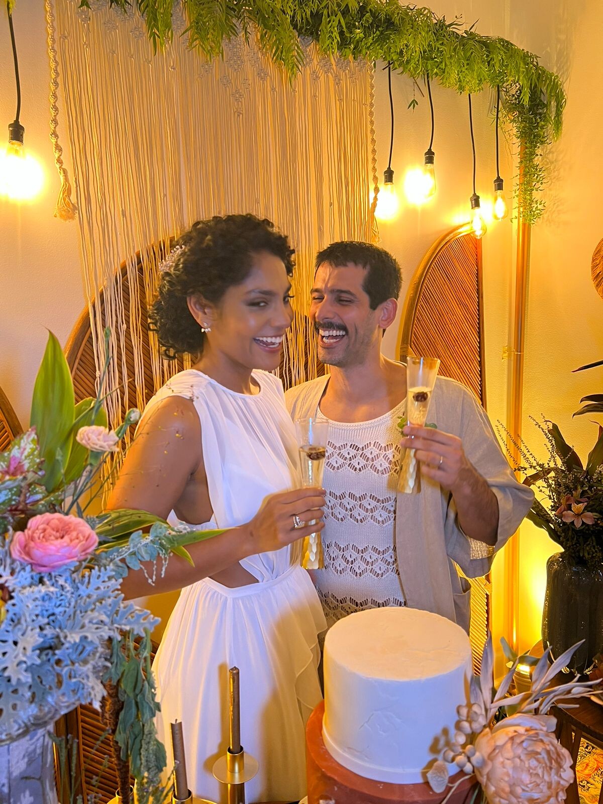 Foto: Casameto de Barbara Reis e Raphael Najan: atores fizeram o ...