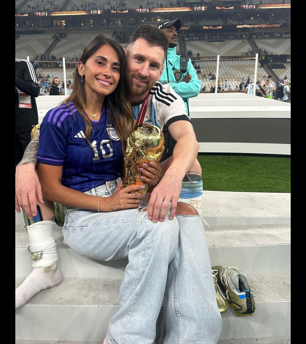Foto: Mulher de Messi, Antonela Roccuzzo lembrou o primeiro ano da conquista do tricampeonato da ...